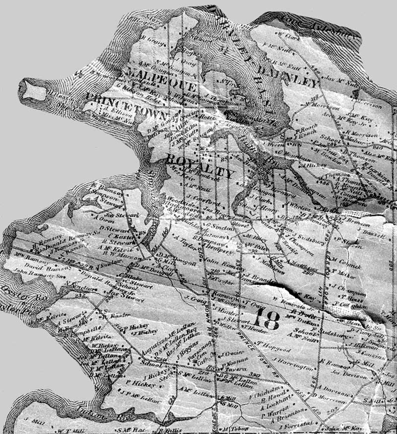 The 1863 Lake Map - View Maps by Lot Number